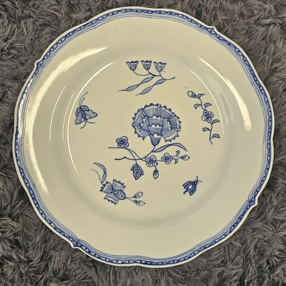 IKEA | Dining | Vintage Ikea Nejlika White And Blue Floral Dinner Plate ...
